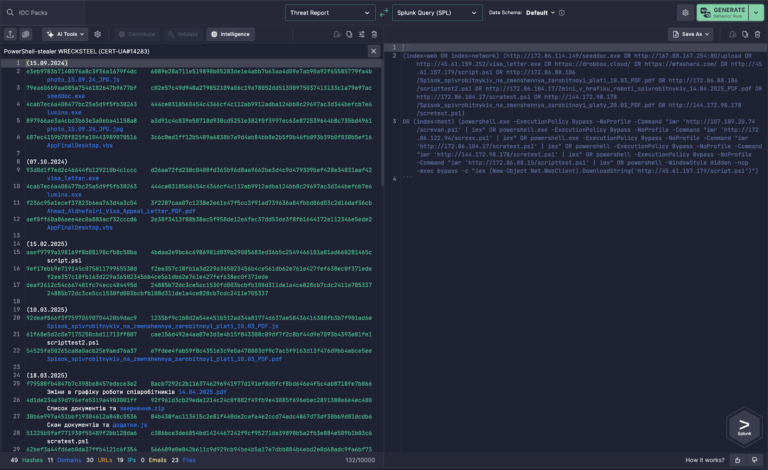 AI-Powered SPL Rule Generation for WRECKSTEEL IOC Detection | SOC Prime