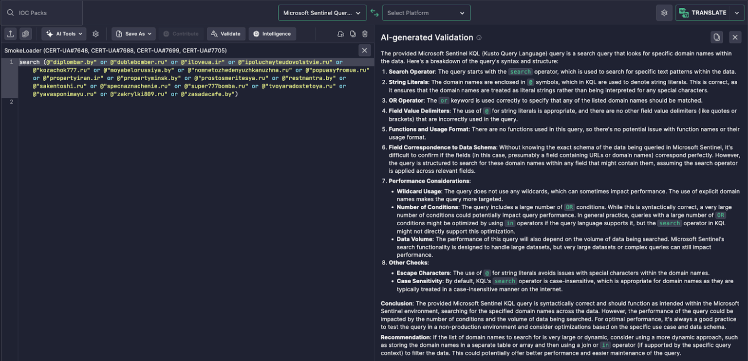 Ai Validation For Sentinel Queries Smarter Kql With Uncoder Ai Soc Prime