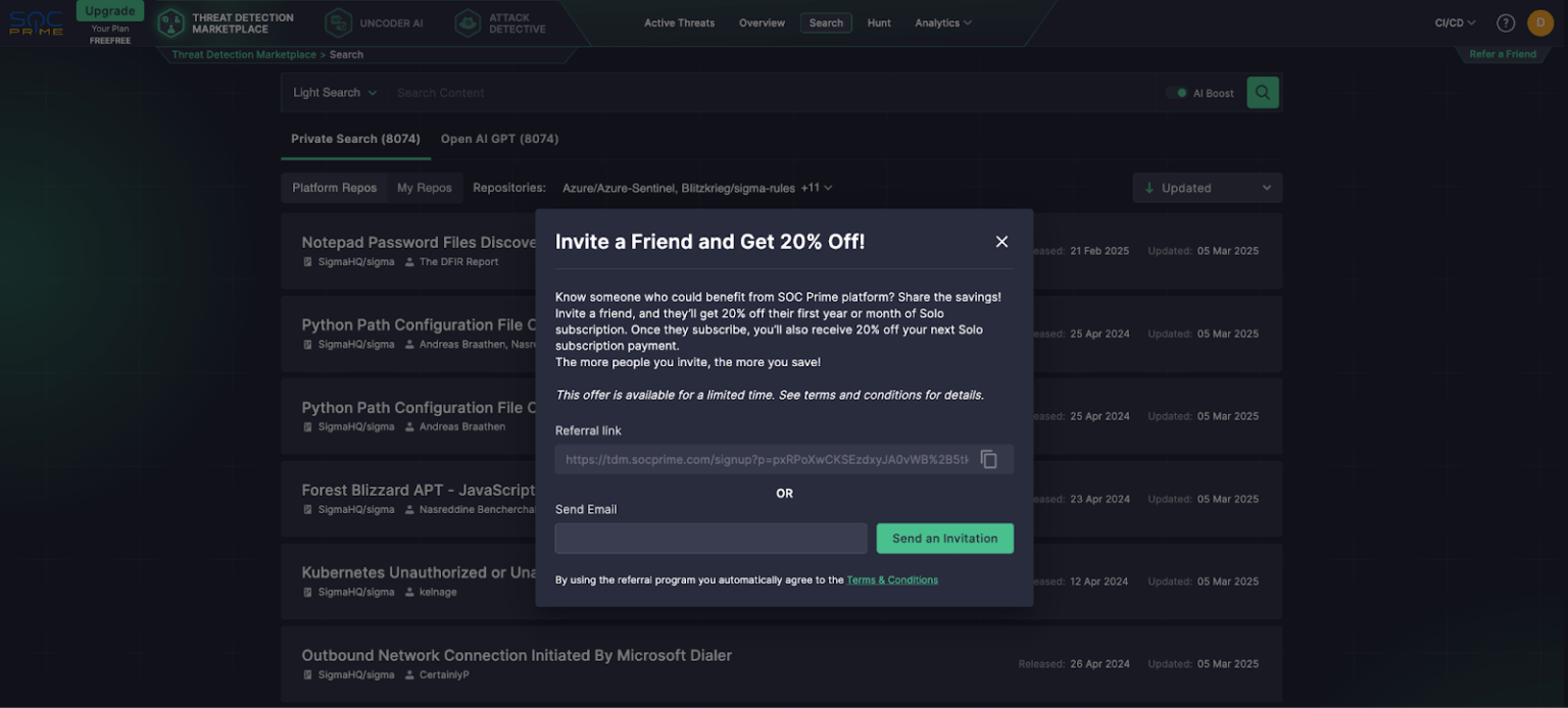 SOC Prime Announces Referral Program for Individual Cyber Defenders | SOC Prime