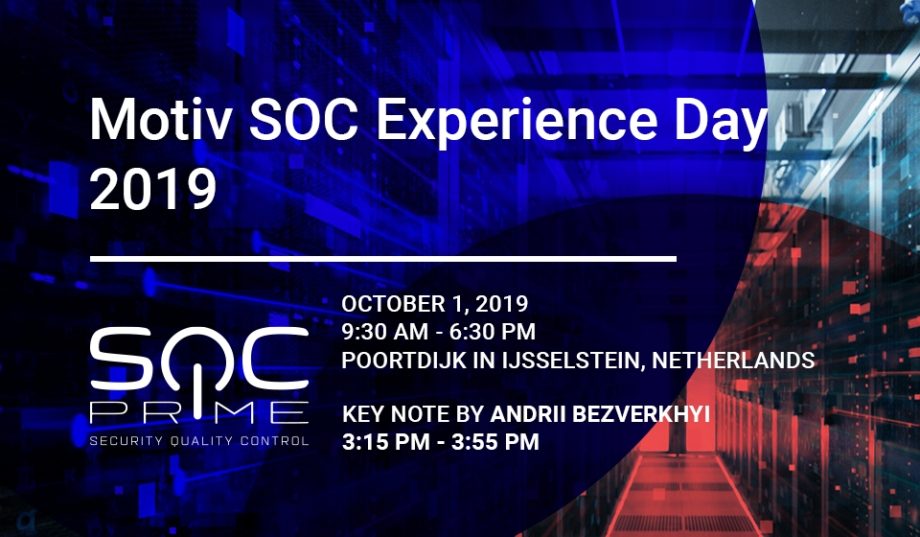 SOC Prime at Motiv SOC Experience Day | SOC Prime