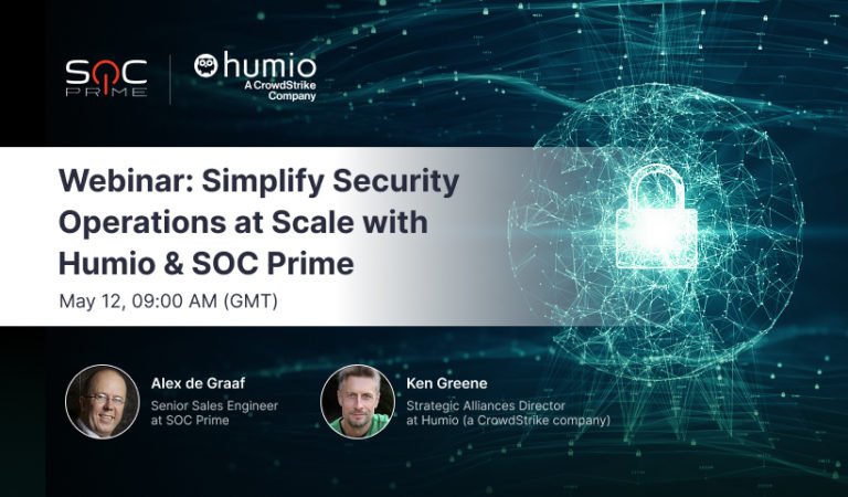 Webinar: Simplify Security Operations at Scale with Humio & SOC Prime ...