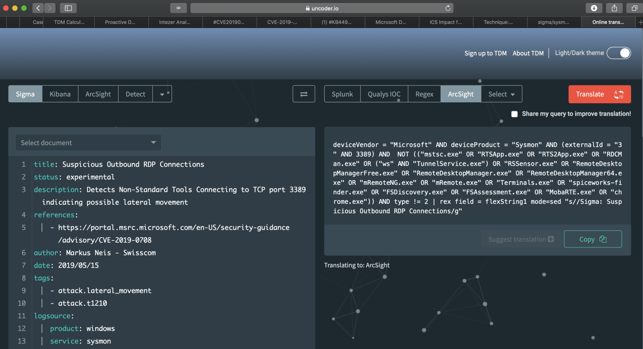 Proactive detection content: CVE-2019-0708 vs ATT&CK, Sigma, Elastic ...