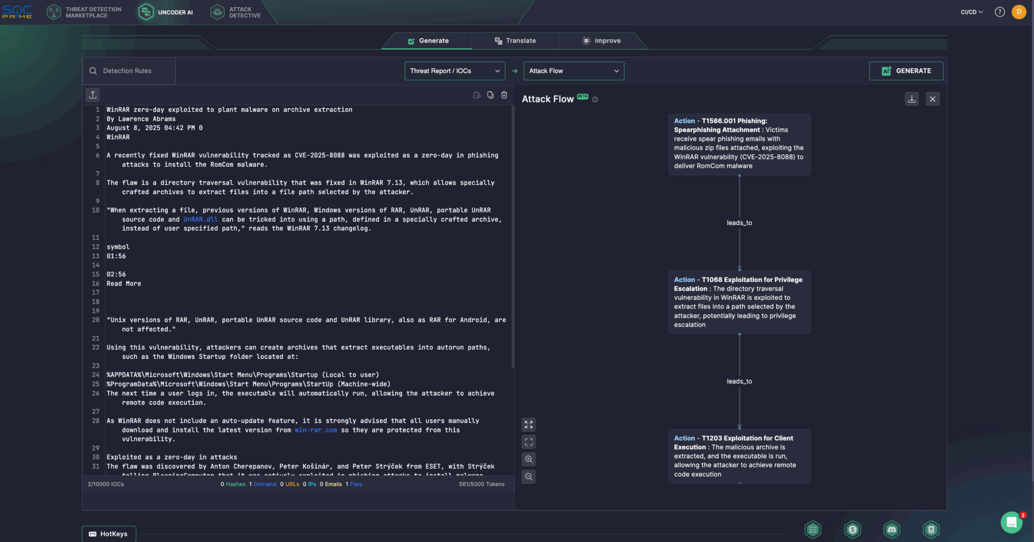 CVE-2025-8088 Detection: WinRAR Zero-Day Is Actively Exploited in the Wild to Install RomCom ...
