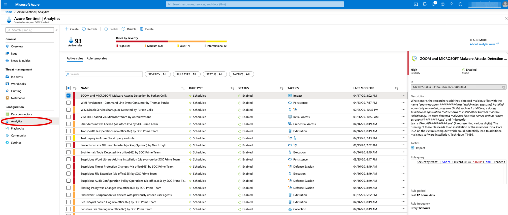 SOC Prime Integration with Microsoft Azure Sentinel, New Features | SOC ...