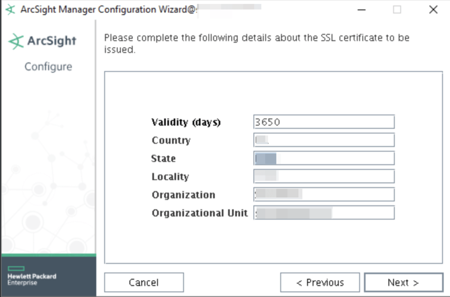 ArcSight Administrator Guide: Renewing the Self-Signed Certificate ...