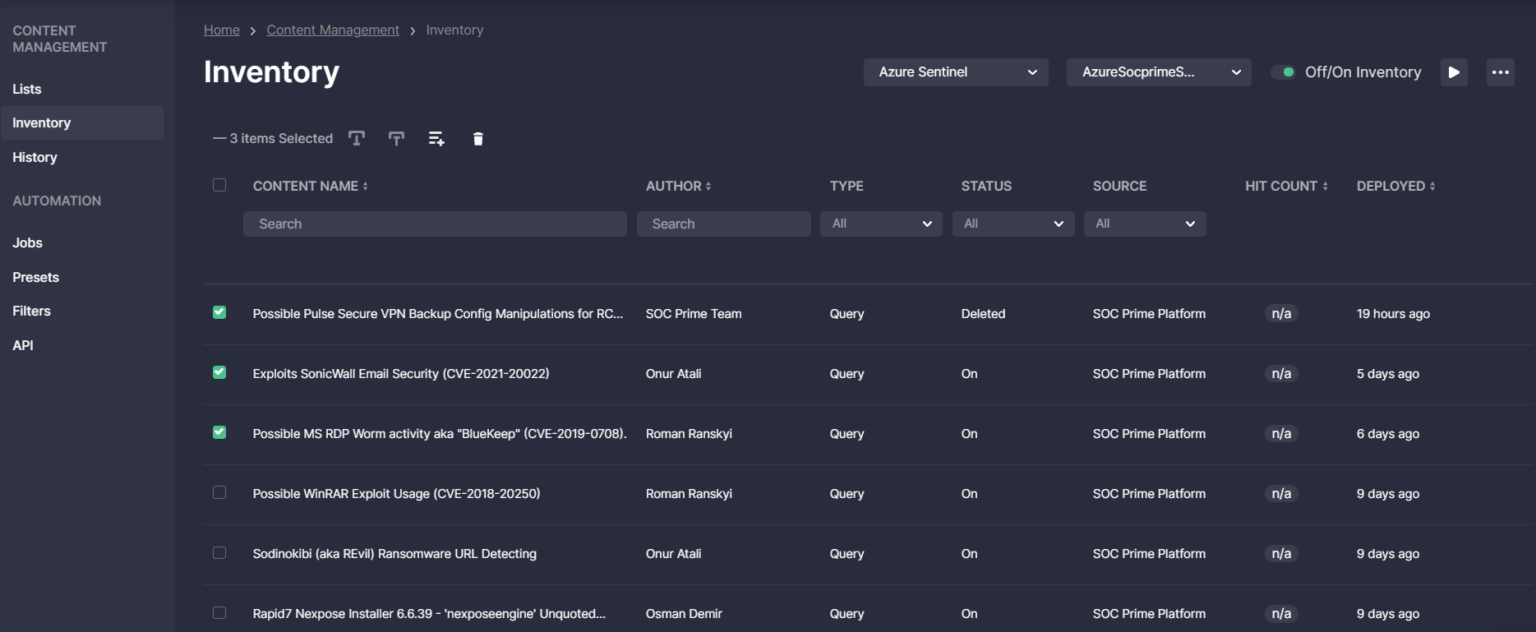 Enable Continuous Content Management with the SOC Prime Platform | SOC ...