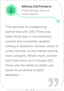 Innotec Security | SOC Prime | Customer Success Story