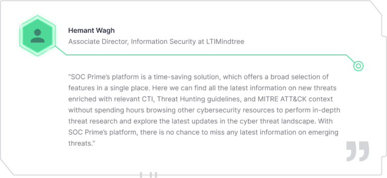 LTIMindtree | SOC Prime | Customer Success Story